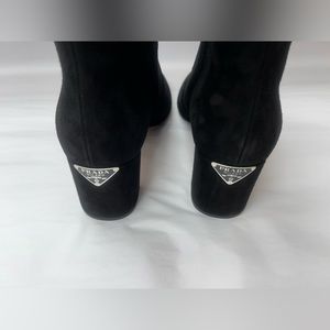 Prada | Shoes | Prada Calzature Donna Suede Boots In Black | Poshmark